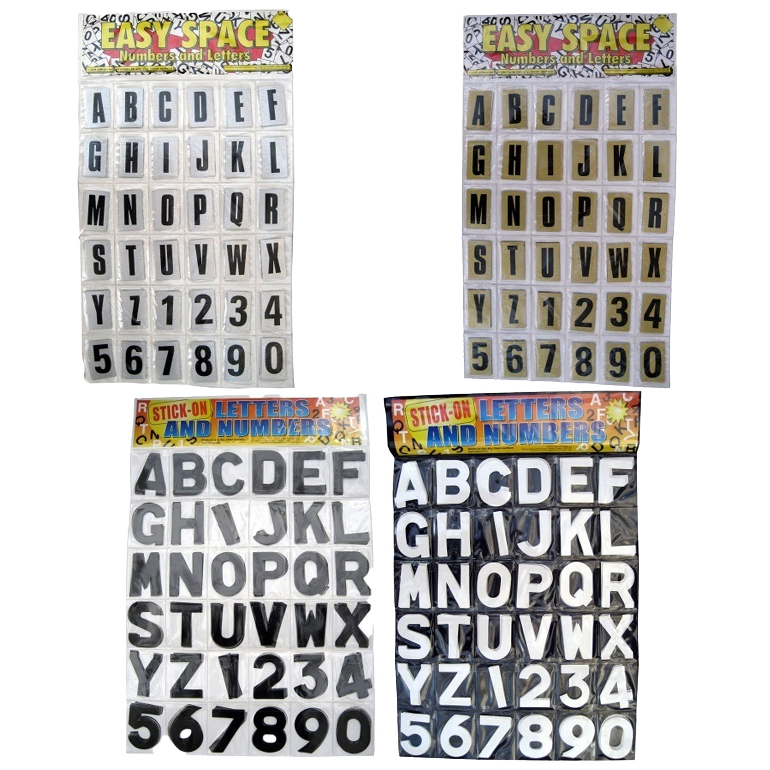 SELF ADHESIVE NUMBERS AND LETTERS – Murpak
